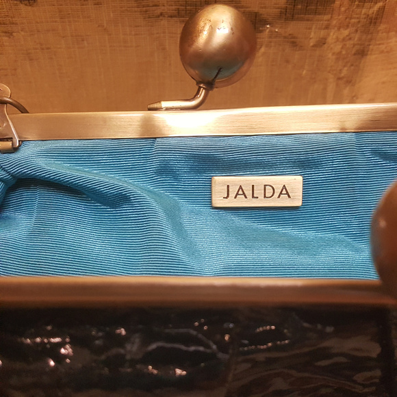 Jalda | Bags | Jalda Dark Green Leather Clutch Purse | Poshmark